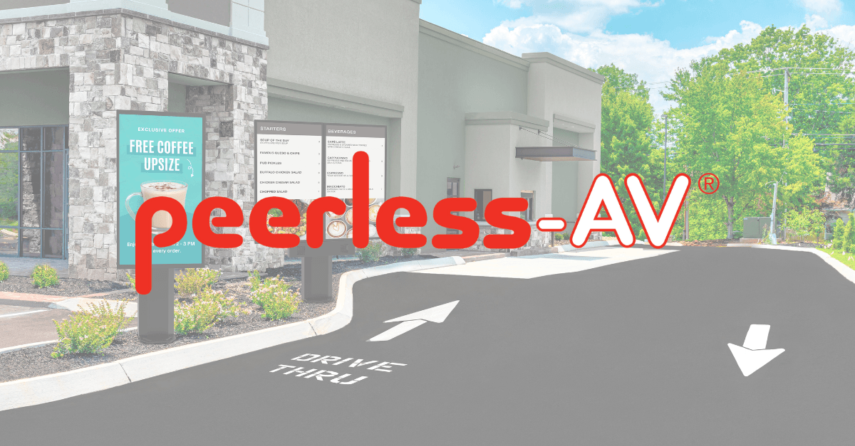 Peerless-AV® Solutions for the QSR and Fast Casual Industry | Peerless-AV